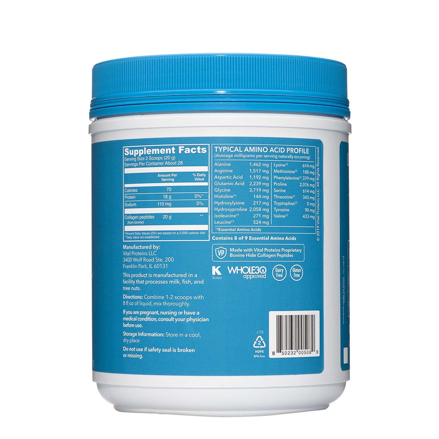 Collagen Peptides Supplement - Unflavored - 20 oz. (28 Servings) | GNC